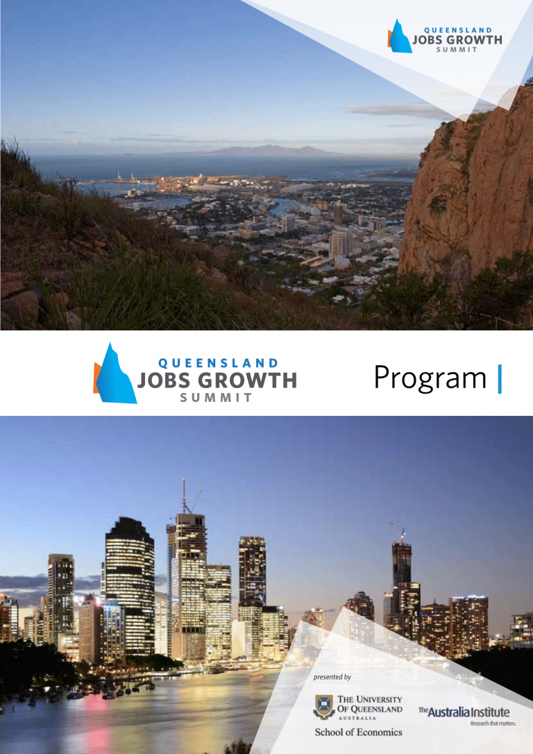 Queensland Jobs Growth Summit - The Australia Institute