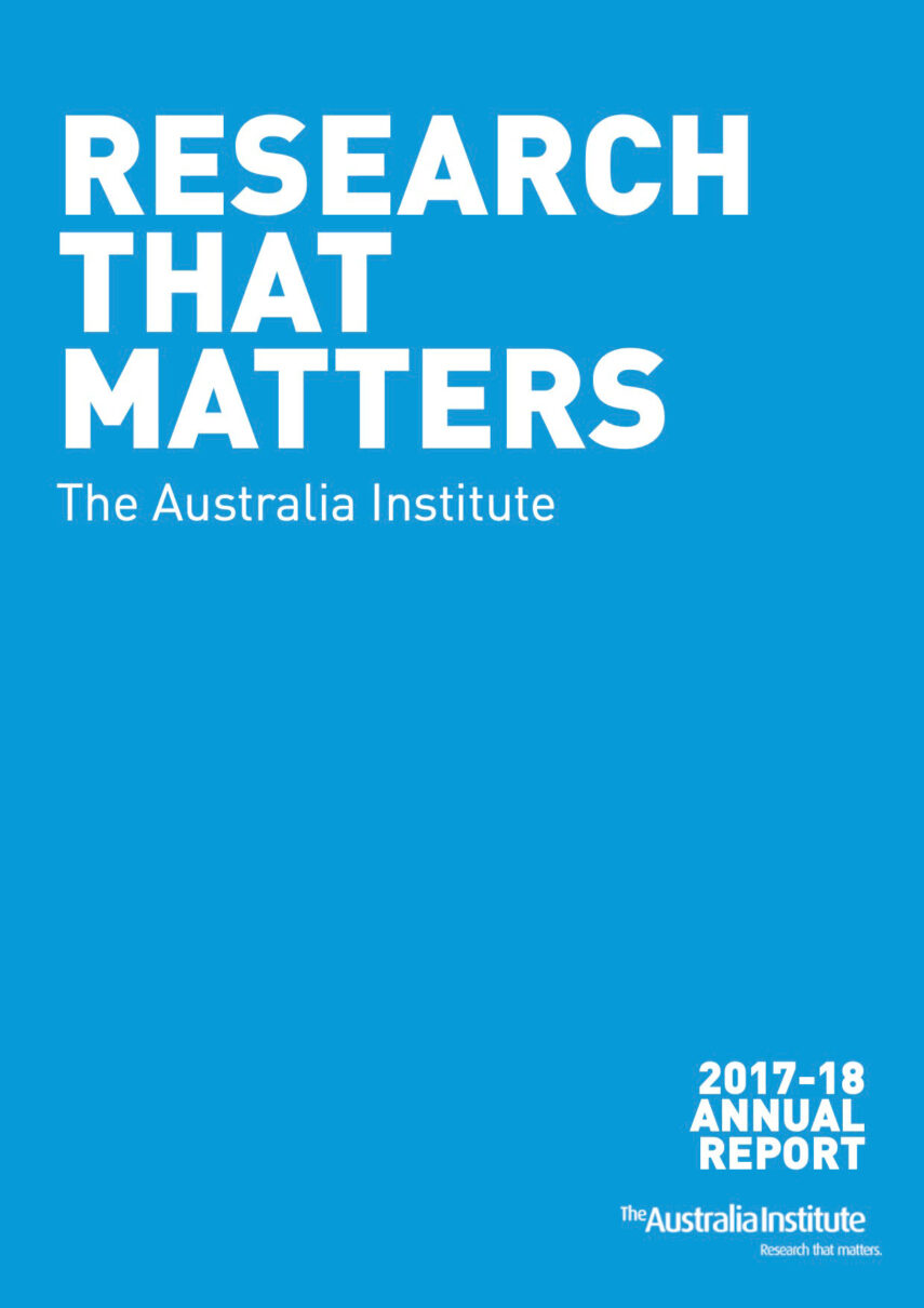 Annual Reports - The Australia Institute