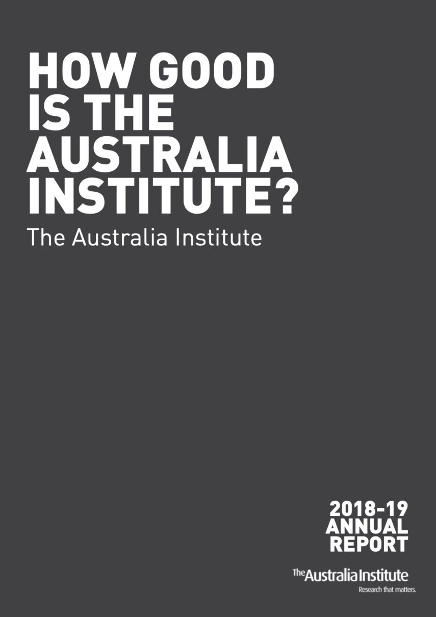 Annual Reports - The Australia Institute