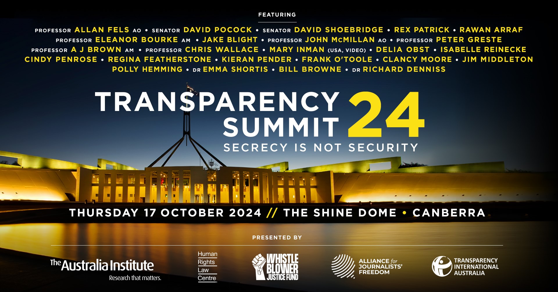 Transparency Summit 2024 - The Australia Institute