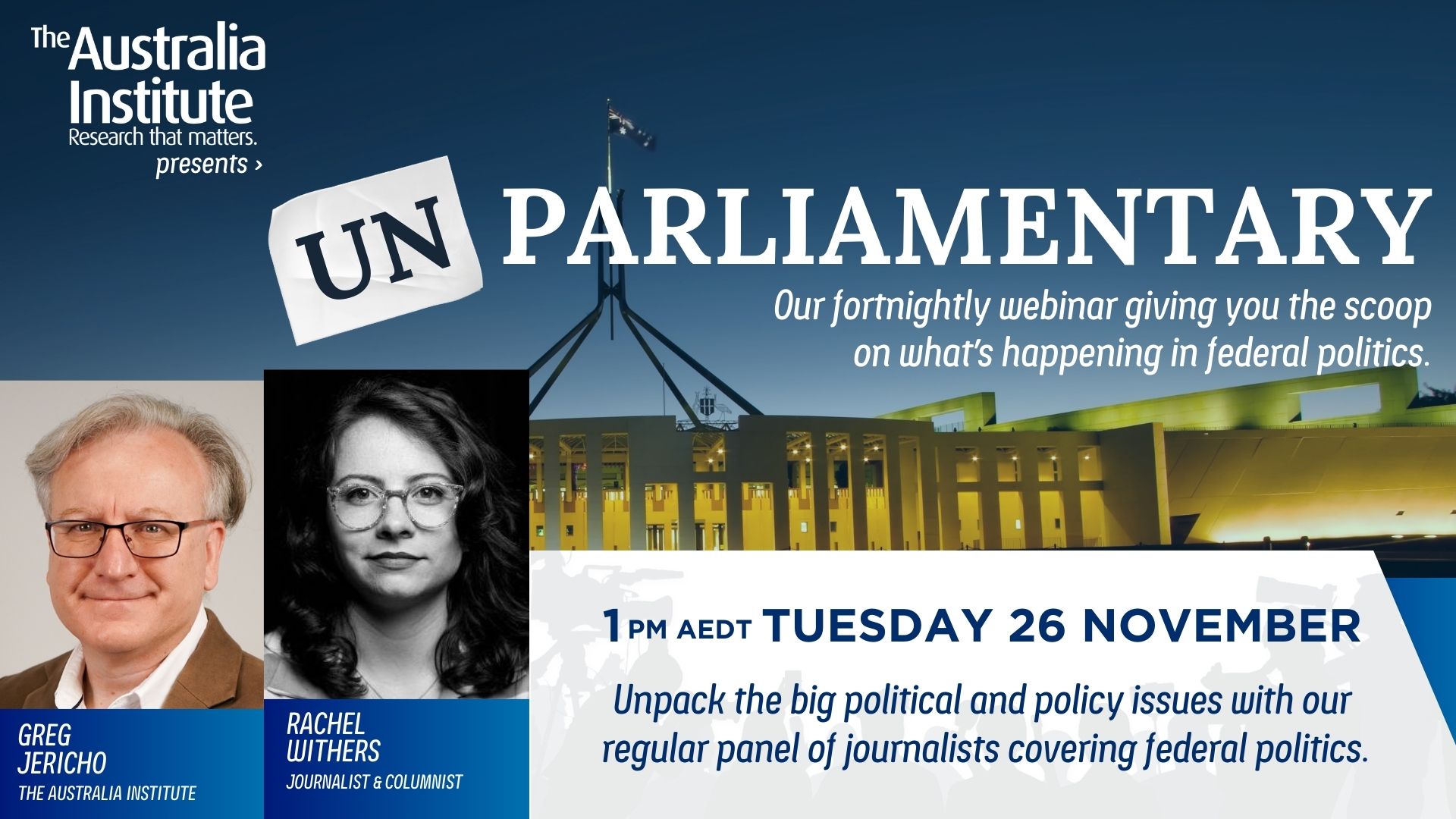 Unparliamentary with Rachel Withers – 26 November 2024 - The Australia ...