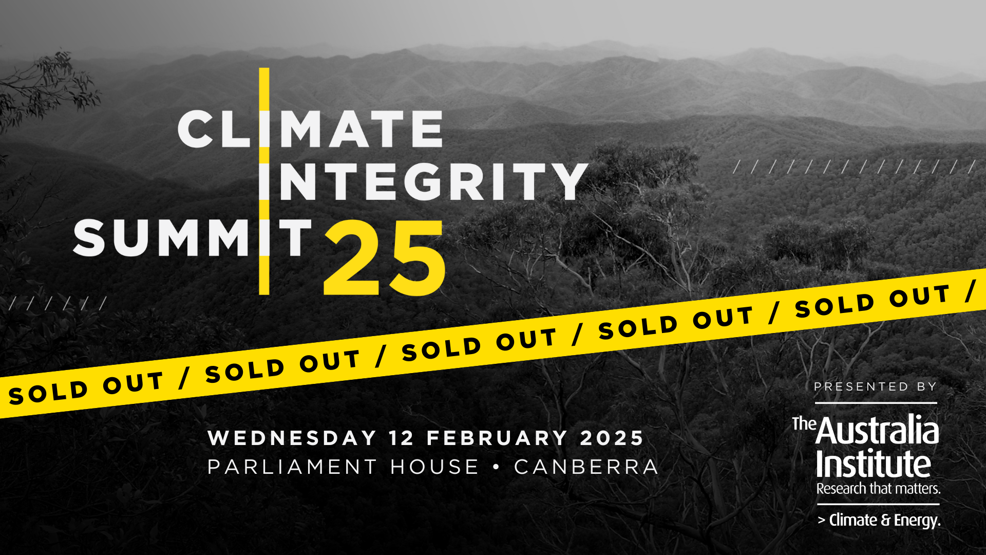 Climate Integrity Summit 2025 - The Australia Institute