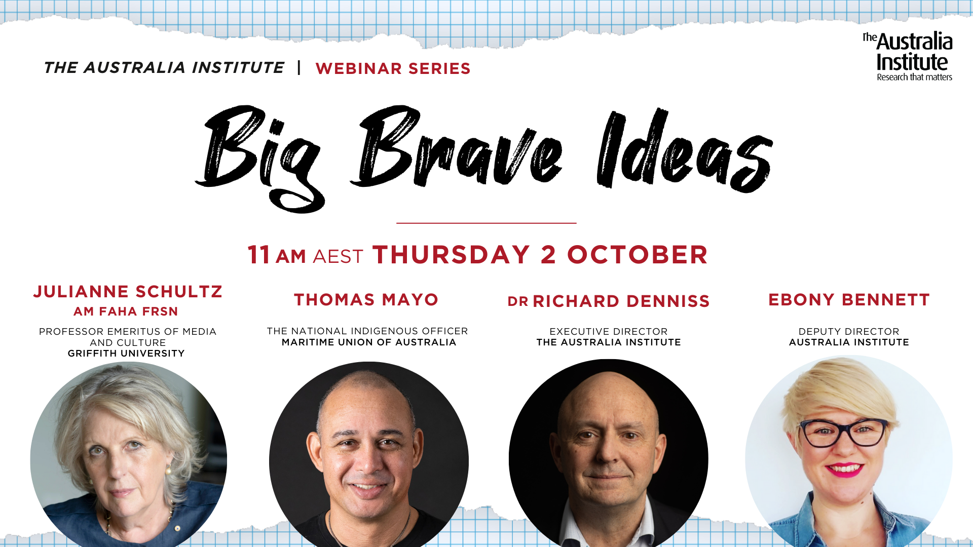 Big Brave Ideas - The Australia Institute