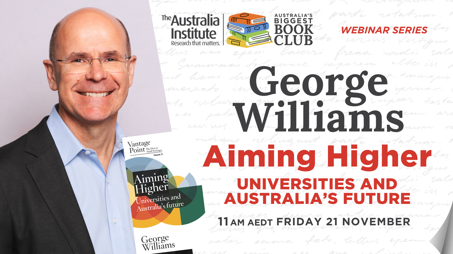 Aiming Higher with George Williams - The Australia Institute