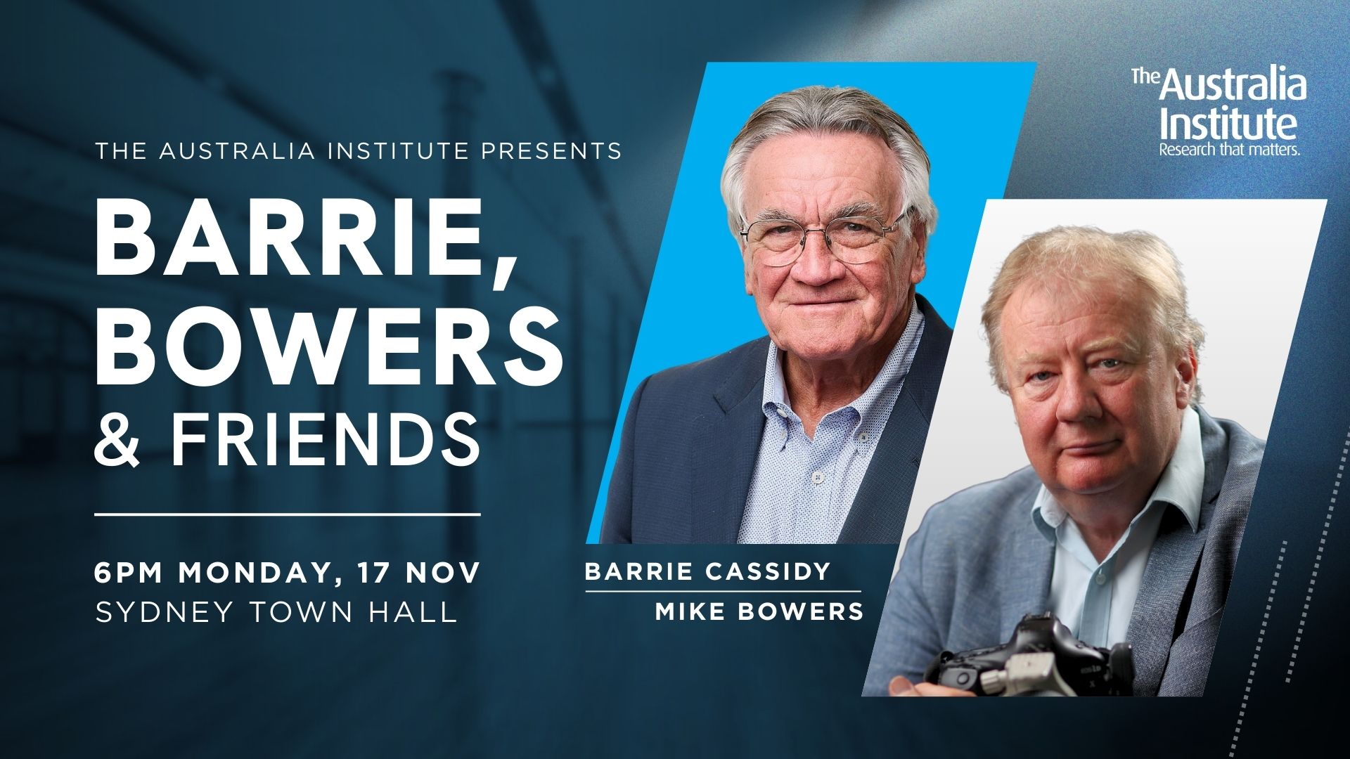 Barrie, Bowers & Friends - The Australia Institute